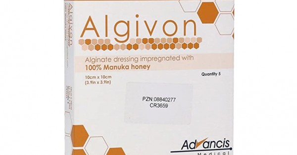 Algivon - Pansament alginat impregnat cu miere de Manuka 100%